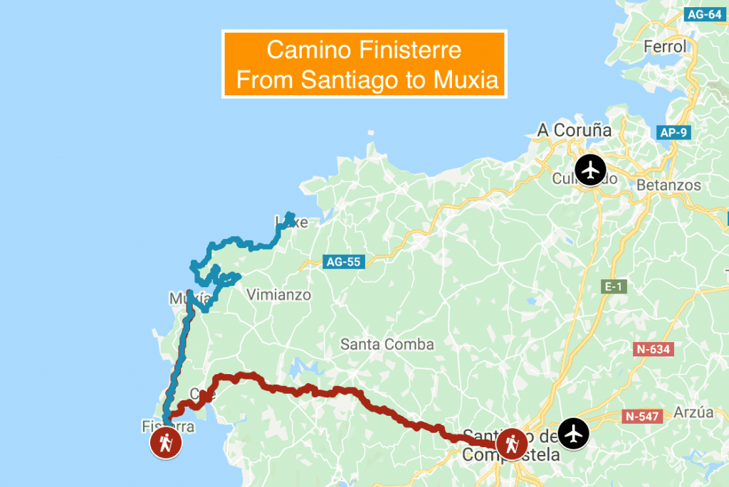 Camino Finisterre | Finisterre Way from Santiago to the Atlantic